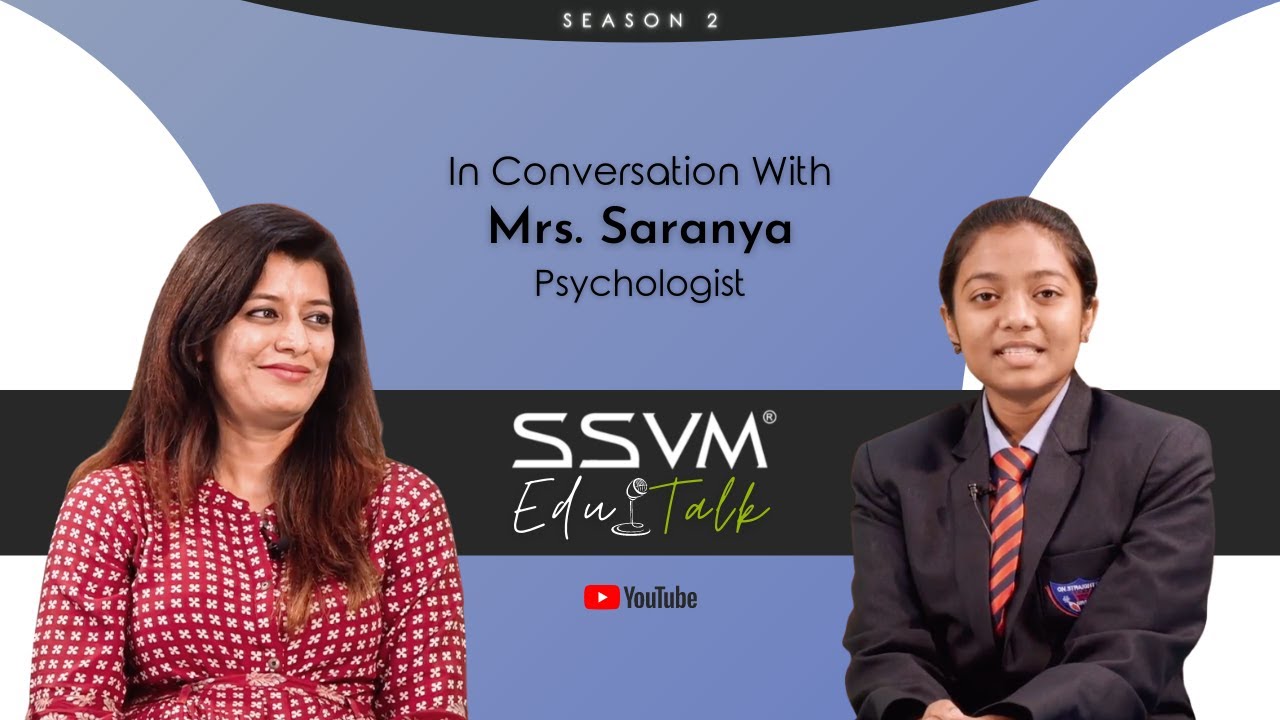 SSVM | Mental Health Awareness | Ms. Saranya | Harithra - Third Eye